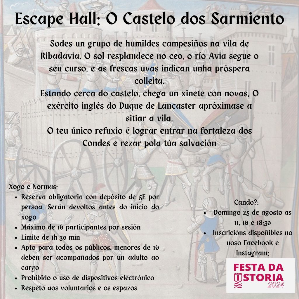 Escape Hall: El Castillo de los Sarmiento - Festa da Istoria